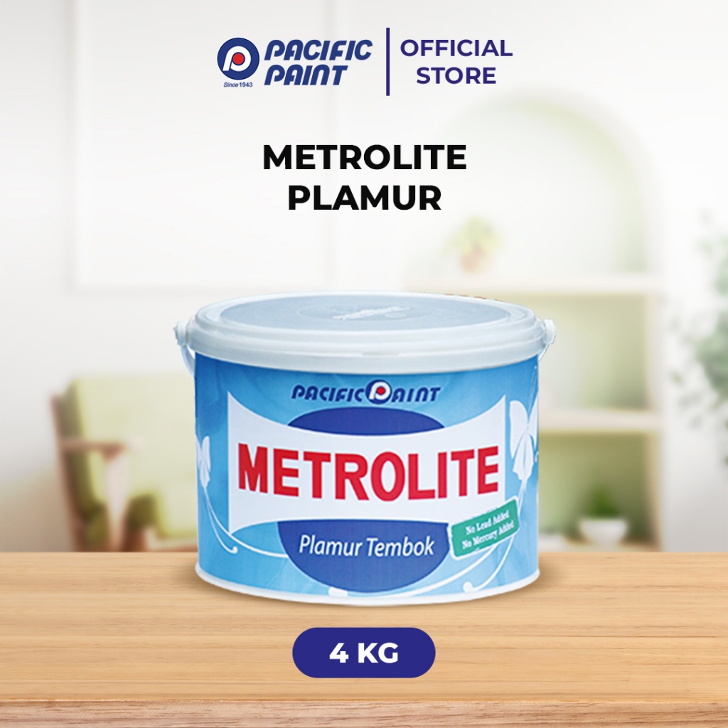 Jual Metrolite Plamur-Dempul Dinding Interior-4Kg | Shopee Indonesia