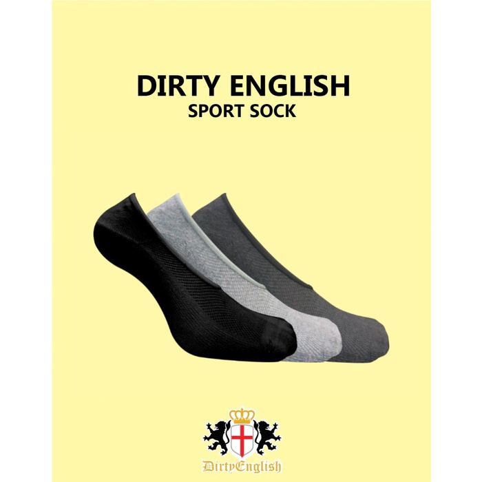 Jual DIRTY ENGLISH MEN SPORT HIDDEN SOCK ANTI BACTERIA 3 PAIRS PACK ...