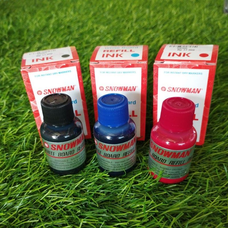 Jual Tinta Isi Ulang Spidol Papan Tulis White Board Refill Ink Snowman ...