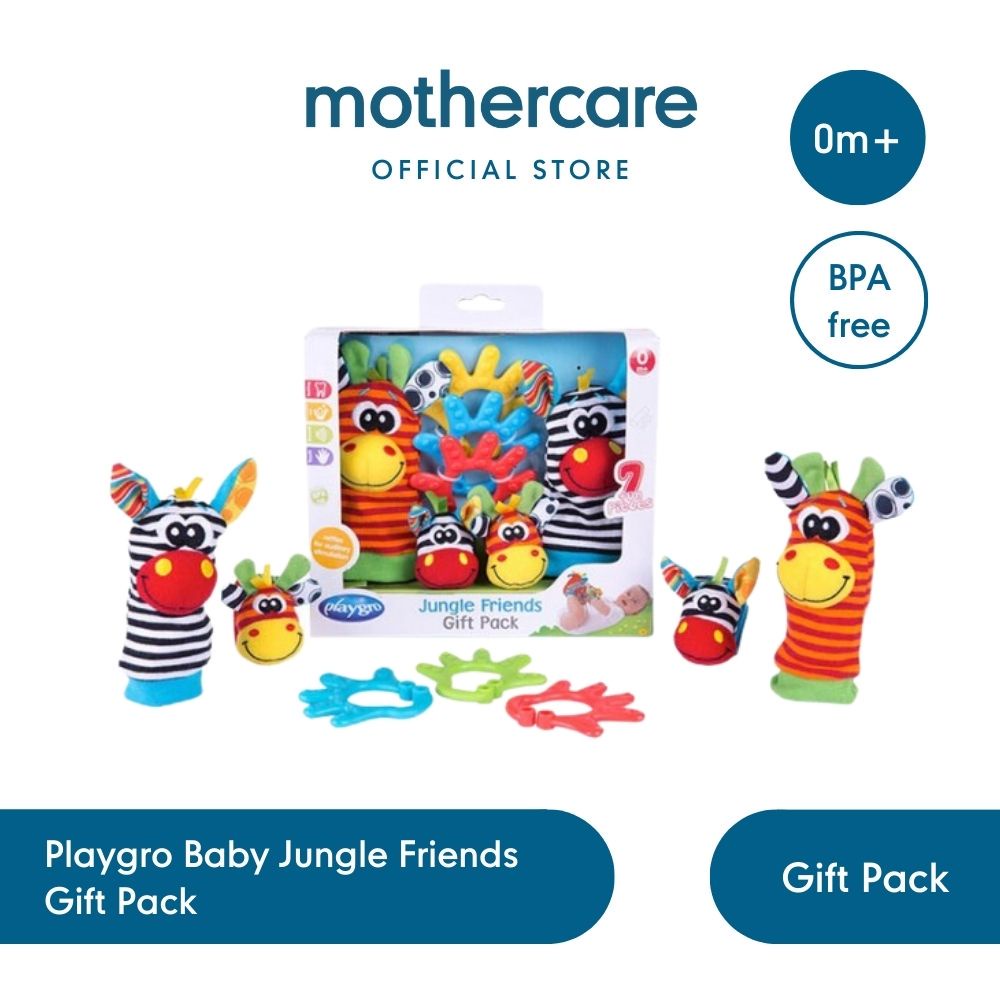 Jual Playgro Baby Jungle Friends Gift Pack - Set Hadiah/Kado Anak Bayi ...