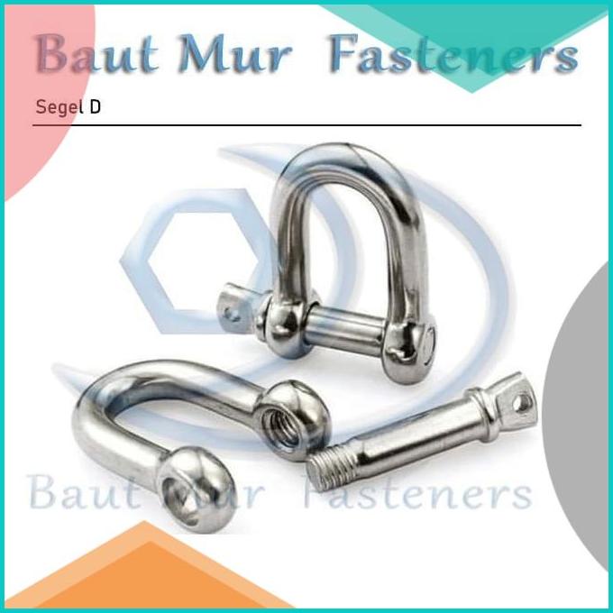 Jual Segel D Stainless M12 / shackle D SUS 304 SS 304 16novz3 sparepart ...