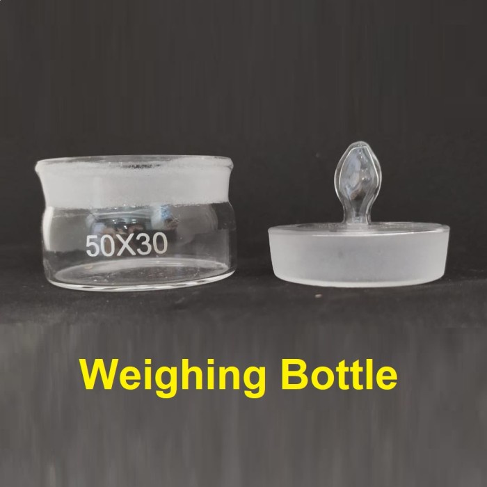 Jual Ready BOTOL TIMBANG Dia.70 x H.35 MM WEIGHING BOTTLE LOW FORM ...