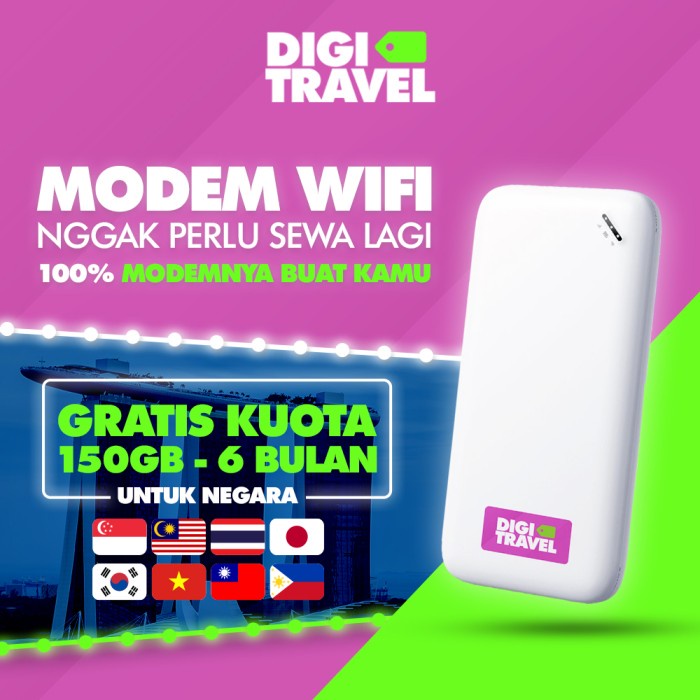 Jual DIGI TRAVEL MODEM WIFI UNLIMITED MODEM WIFI MOBILE PORTABLE ...