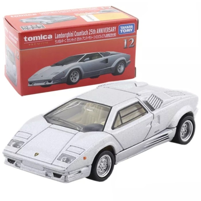 Jual Ready Tomica Premium 12 Lamborghini Countach Silver 25th ...