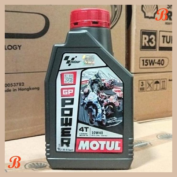 Jual | SRN | OLI MESIN MOTOR MOTUL GP POWER 10W-40 1 LITER | Shopee Indonesia