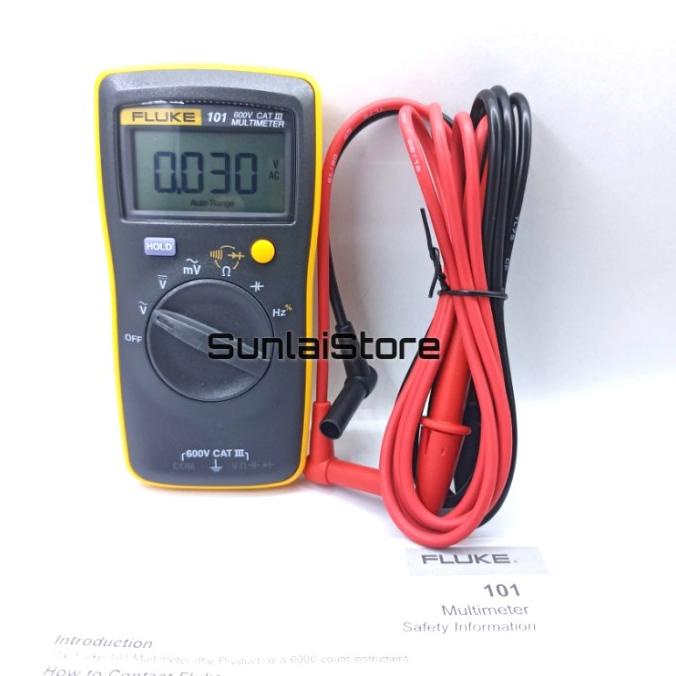 Jual Multitester Multimeter Fluke 101 + Capasitor Original | Shopee ...