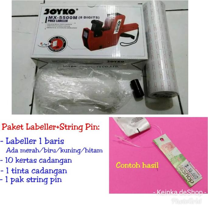 Jual Alat cetak label harga labeller string loop lock pin lingkar ...