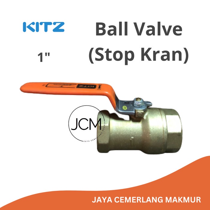 Jual Ball Valve 1" Kitz Brass Screw Stop Kran Kuningan Drat 1 Inch Original Terlariss ...