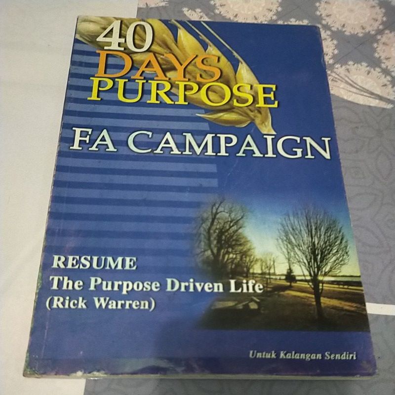 Jual ORIGINAL 40 DAYS PURPOSE FA CAMPAIGN | Shopee Indonesia