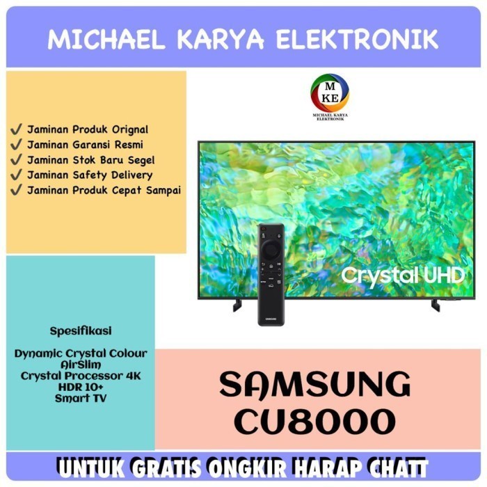 Jual New Tv Samsung 55 Inch 55Cu8000 Pengganti 55Bu8000 Crystal Uhd Smart 55 Berkualitas ...