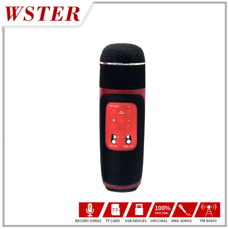 Jual WSTER Original Mic Karaoke microphone Bluetooth wireless WS-1860 ...