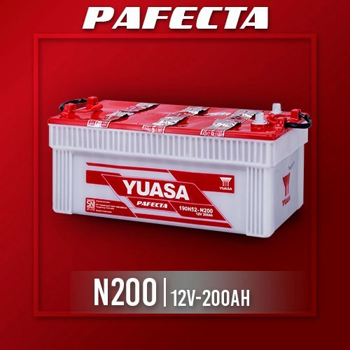 Jual [Original] Aki Yuasa Pafecta 190H52 N200 12V - 200Ah Accu Basah Terbaru | Shopee Indonesia