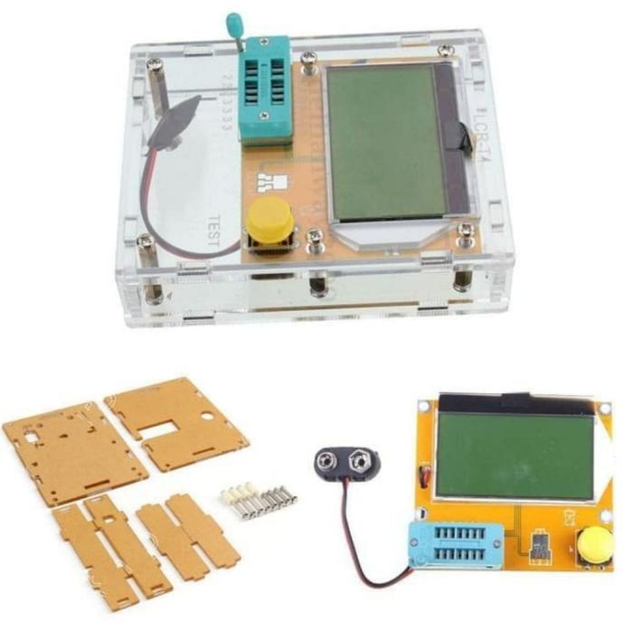 Jual ESR LCR Tester + Casing BOX Acrylic Digital transistor tester dre3 ...