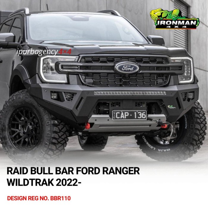 Jual Ready Ironman 4X4 Raid Bull Bar Ford Ranger Next Gen Wildtrak 2022 ...