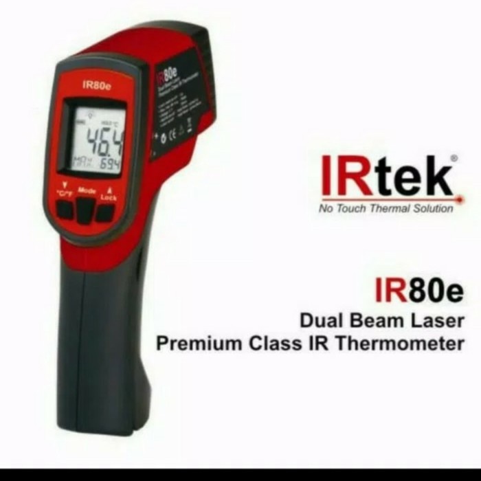 Jual Original Pengukur Suhu Infrared Thermometer Irtek Ir80E Dual Laser ...