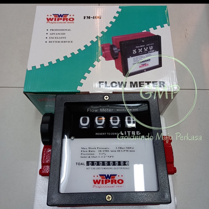 Jual Meteran Solar 4 Digit Wipro 1.1/2 inch - Flow Meter Drat ...