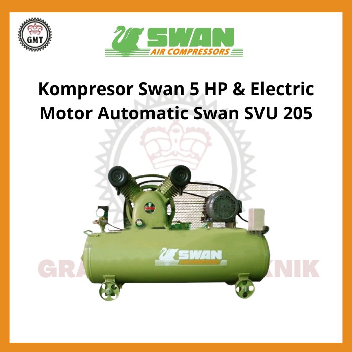Jual [New] Kompresor Swan 5 Hp Electric Motor Automatic Swan Svu 205 ...