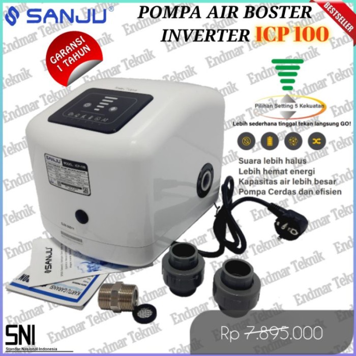 Jual [New] Sanju Permanent Magnet Inverter Boster Pompa Icp100 Pompa ...
