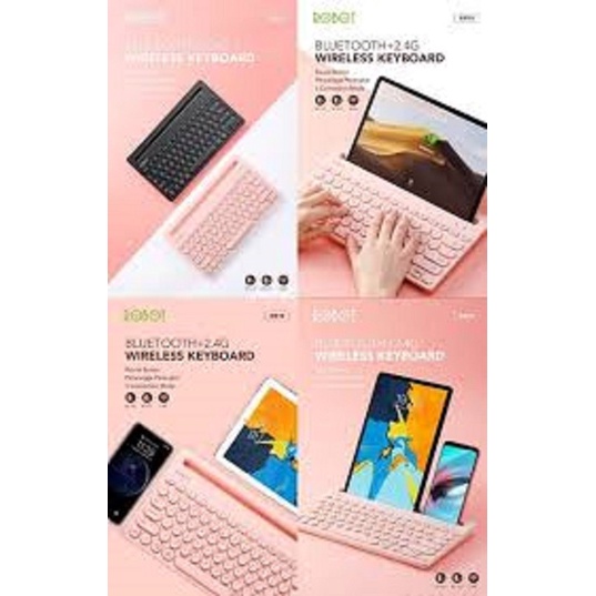 Jual robot kb10 multi-device bluetooth & wireless keyboard 3 device ...