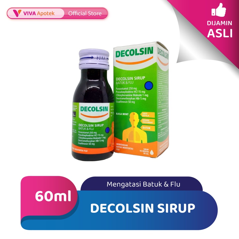 Jual Decolsin Syr 60Ml | Shopee Indonesia