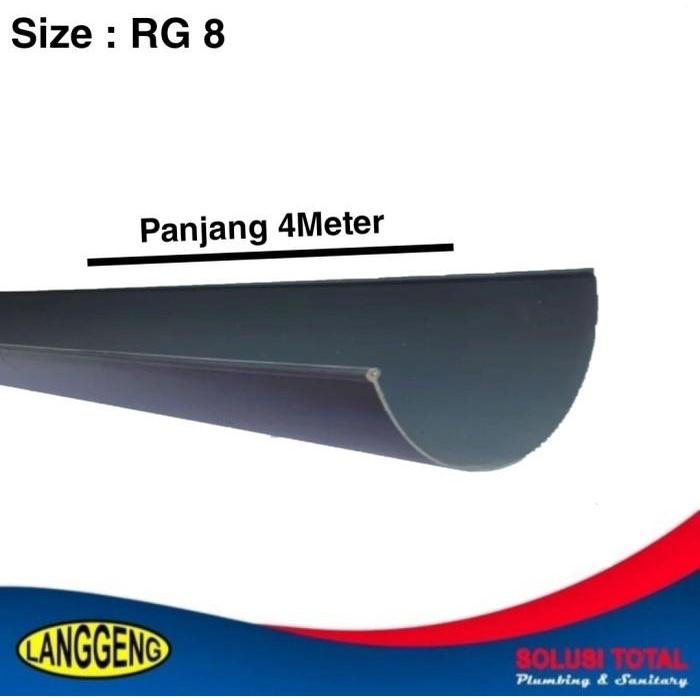 Jual Talang Oval Lentur Setengah Lingkaran Rg 8 - 4 Meter Langgeng ...