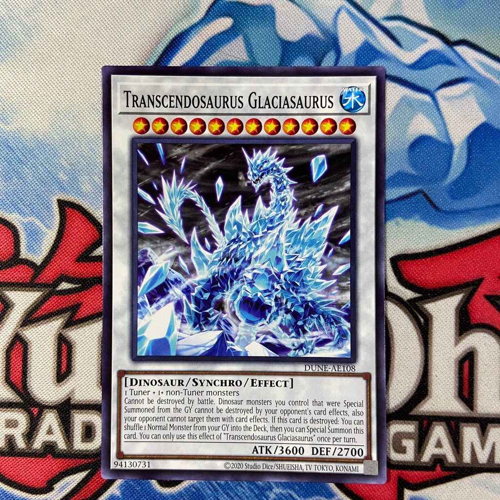 Jual yugioh AE transcendosaurus glaciasaurus DUNE-AE108 C original | Shopee Indonesia