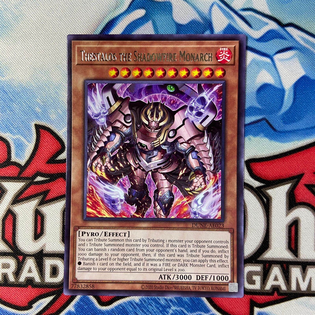 Jual yugioh AE thestalos the shadowfire monarch DUNE-AE023 R original ...