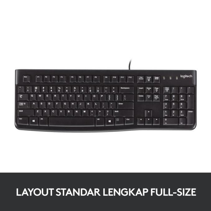 Jual Komtechno Logitech Cable Keyboard K120 Usb / Keyboard K 120 ...