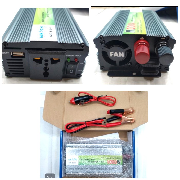 Jual inverter 1000 watt msw/ power inverter 1000 watt mikachi PROMO ...