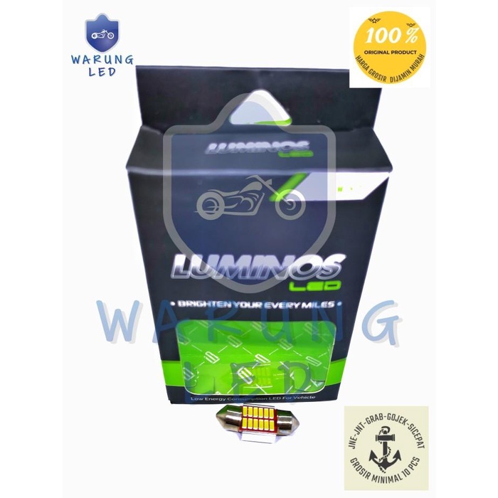 Jual Lampu Led Luminos Cabin / Kabin Mobil 10 Titik Docket Tabung 31 Mm ...