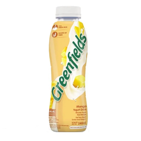 Jual GREENFIELDS DRINK YOGURT MANGO 240 ML | Shopee Indonesia