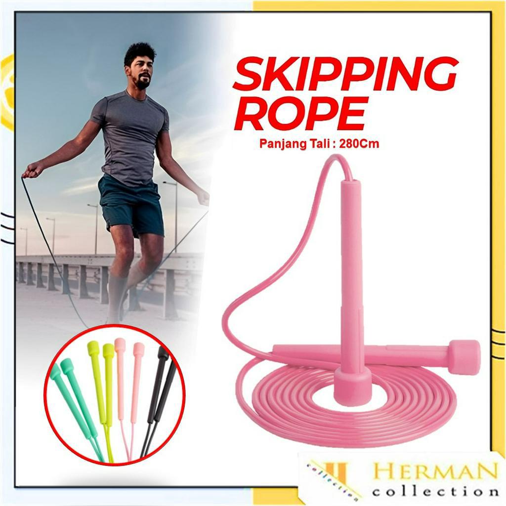 Jual HC Tali Skipping Pvc 2.8Mtr Jump Rope Lompat Tali 280cm Speed Rope ...