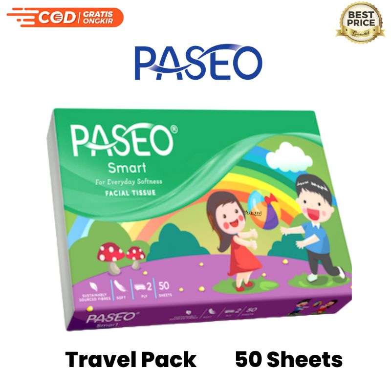 Jual Tisu Tissue Paseo Travel Pack Isi 50 Sheets / 2 Ply / Tissue ...