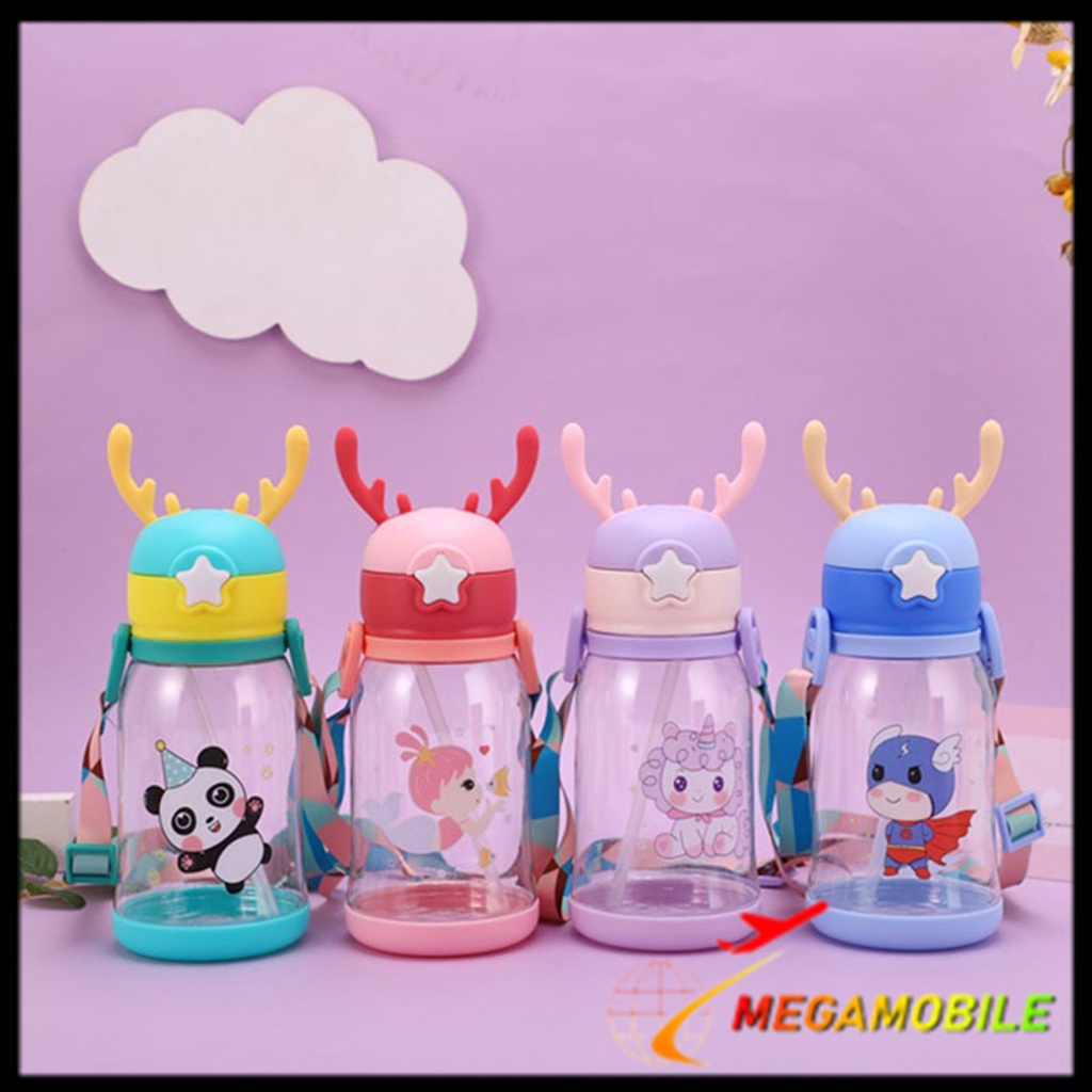 Jual MM - Botol Minum Anak Karakter Kartun Botol Air Minum Anak Sedotan ...
