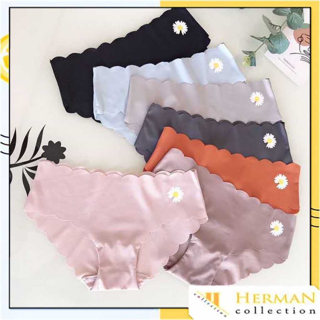 Jual HC Celana Dalam Wanita Satin 6870 Motif Bunga Daisy Wanita ...