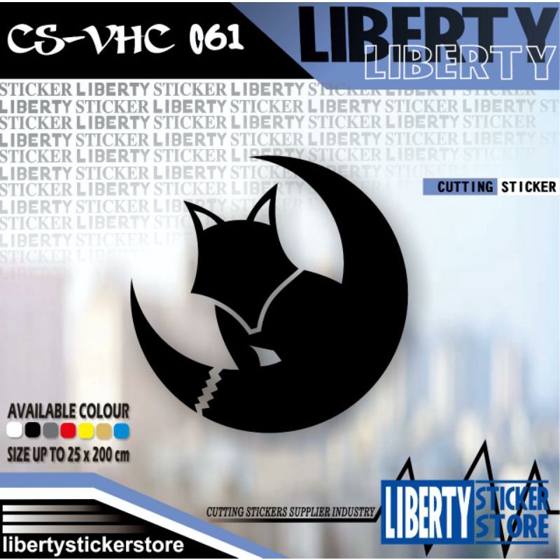 Jual Cutting Sticker White Fox Project Logo | Cutting Stiker White Fox ...
