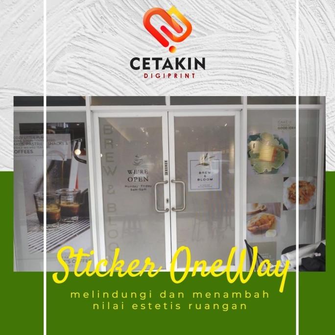 Jual Cetak sticker One Way Vision / sticker kaca | Shopee Indonesia