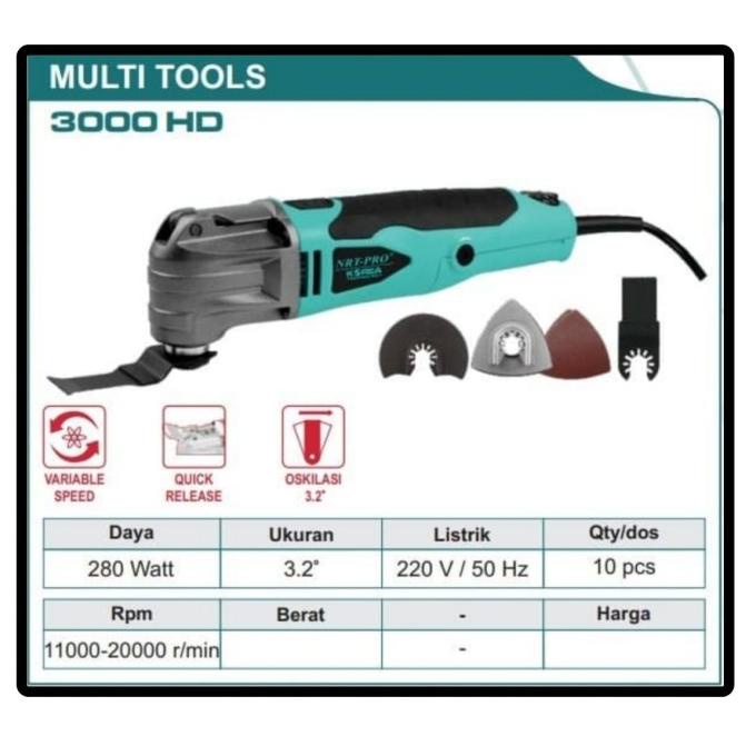 Jual Mesin Multiguna Oskilasi Multi Tools Cutter Oscillating Nrt Pro ...