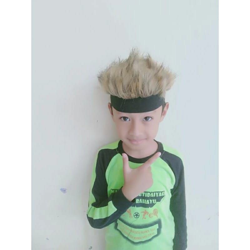 Jual Wig Rambut palsu pria anak anak dewasa Topi wig Rambut Pendek Gaya ...