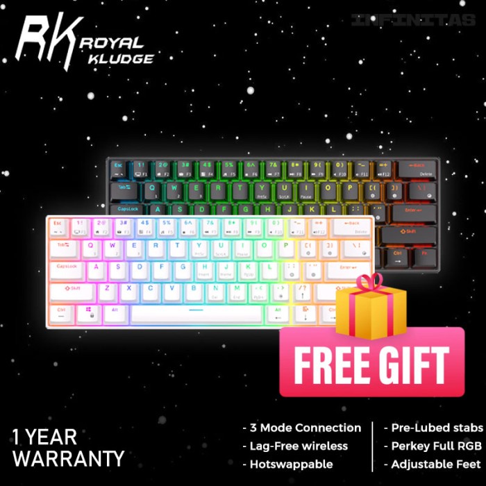 Jual Royal Kludge RK61 / RK-61 Hotswap Mechanical Keyboard | Shopee ...