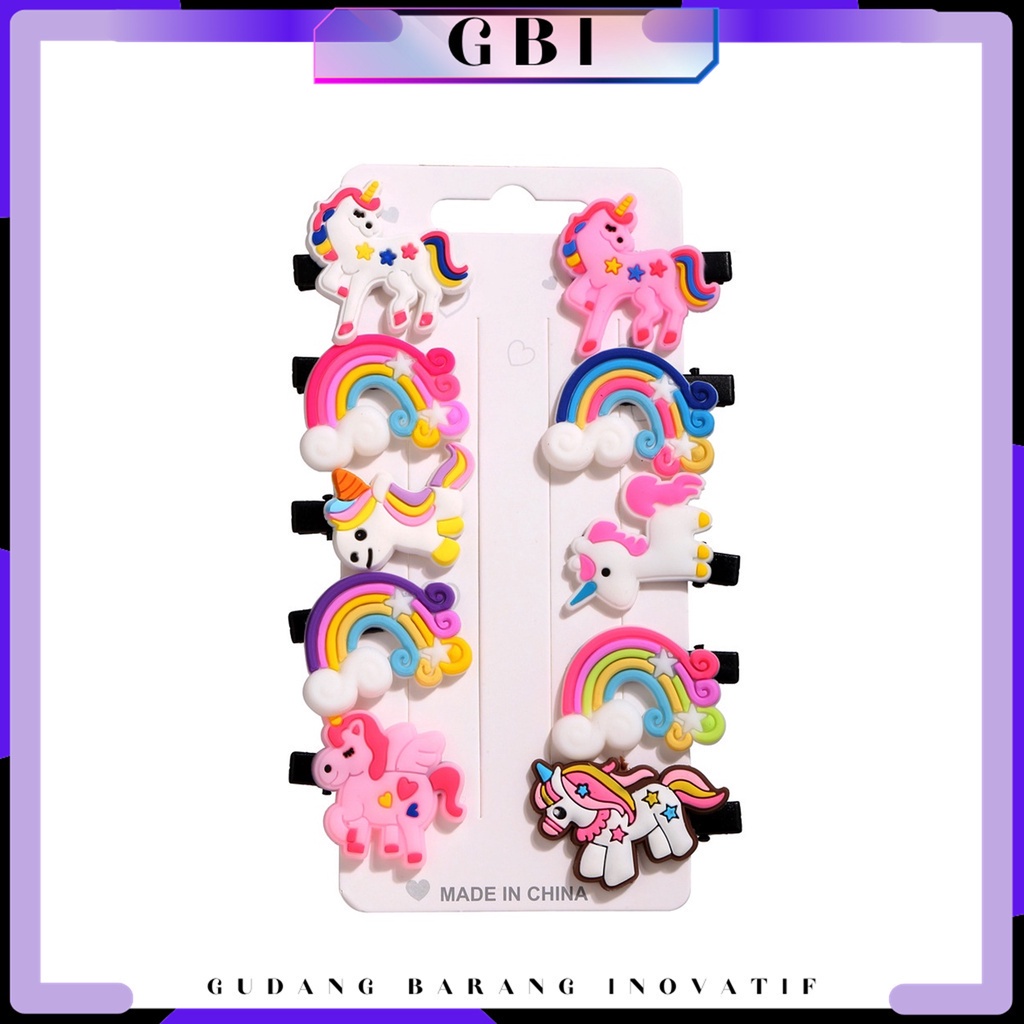Jual GBI Jepit Rambut Anak Perempuan Lucu 10 in 1 Jepitan Rambut ...