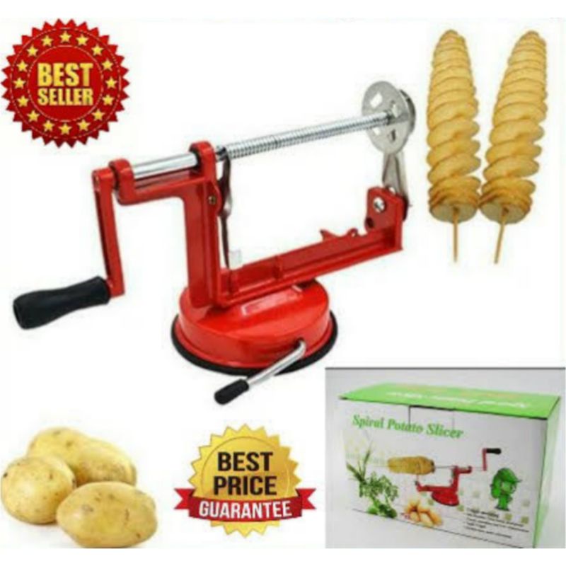 Jual Alat Pemotong Pengiris Kentang Spiral Potato Slicer Mesin | Shopee ...
