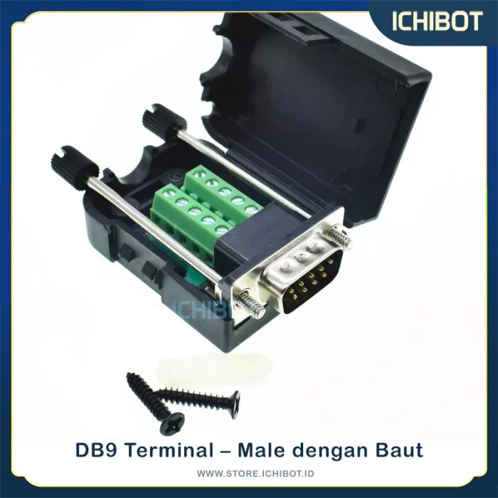 Jual DB9 RS232 Transfer Terminal - Male dengan Baut | Shopee Indonesia