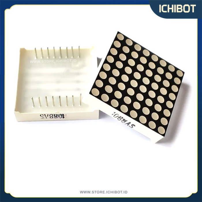 Jual Dot Matrix 8x8 Model 1088BS Led Merah CC 3mm | Shopee Indonesia