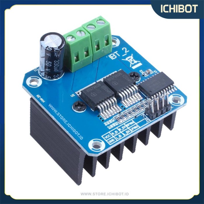 Jual Driver Motor BTS7960 43A High Power Module with Heatsink | Shopee ...