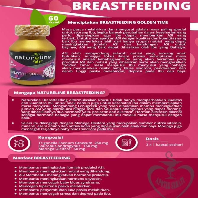 Jual Hermed Breastfeeding Natureline 60 Kapsul Pelancar Asi | Shopee ...