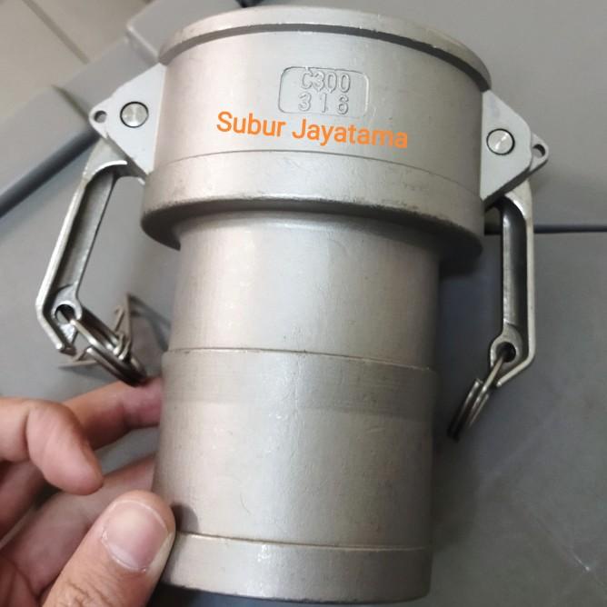 Jual Camlock Quick Coupling Stainless 316 Type C 3 " Inchi Female C 300 | Shopee Indonesia