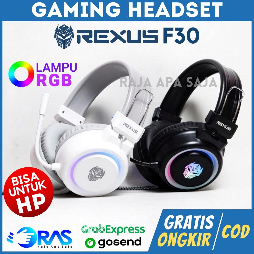 Jual NEW! HEADSET GAMING REXUS F30 RGB - Headphone Hedset Henset Full ...