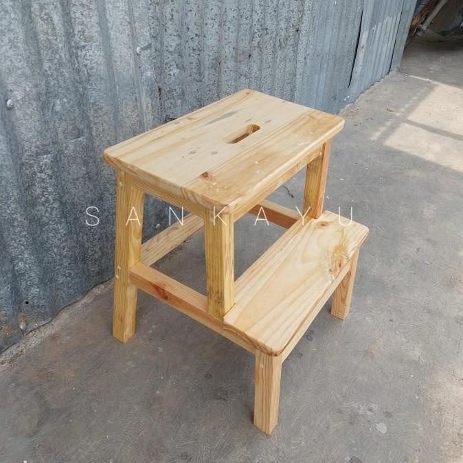 Jual Step Stool Kayu - Kursi Tangga - Tangga Dapur. Sudah Di Rakit ...