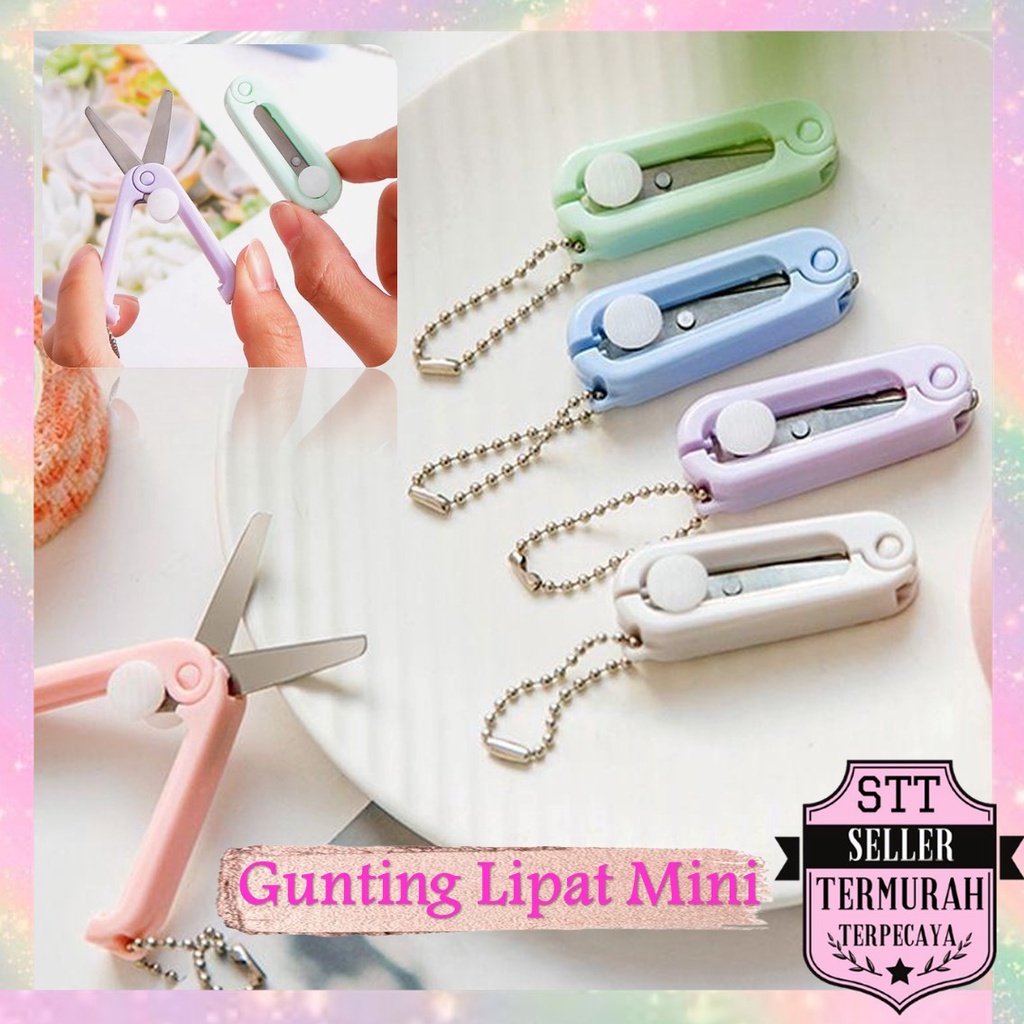 Jual STT Gunting Lipat mini Portable tarik Stainless Steel Retractable ...
